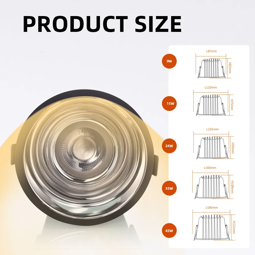 Downlight Light 4 Inch 6 Pot Ceiling Spot Home Decorative Round Panel ...