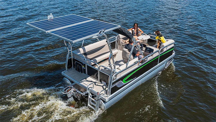 Customized Solar Electric Small Pontoon Boat for Fun & Fishing