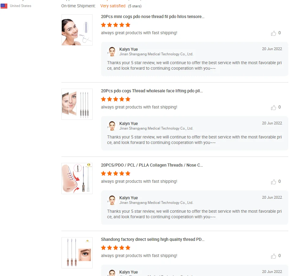 Rejeon Pdo Plla Pcl Oem Nasolabial Multi Thread 23g 60mm L Blunt Pdo ...