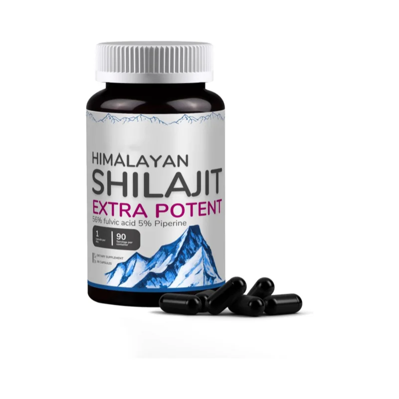 Shilajit Capsules Pure Shilajit Extract Supplement and Powder Complex ...