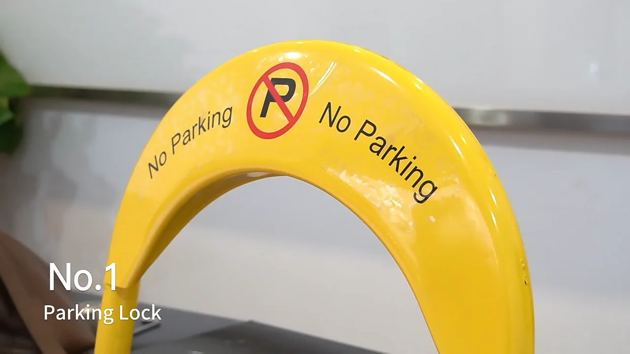 Durable Portable Steel Car Parking Space Lock With Folding Safety ...