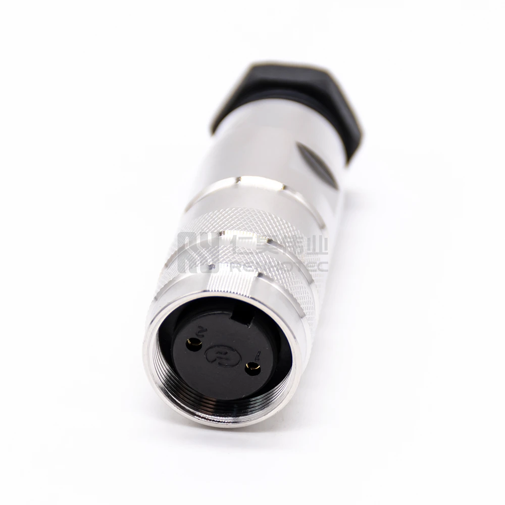 M16 A Code 2 Pin Plastic Straight Female Thread Connector - Buy M16 A ...