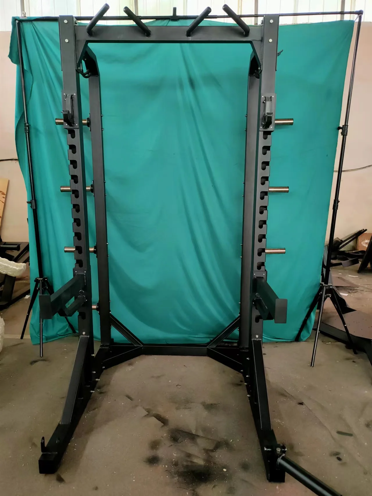 Multi Function Station Cable Crossover Squat Rack Power Training Gym ...