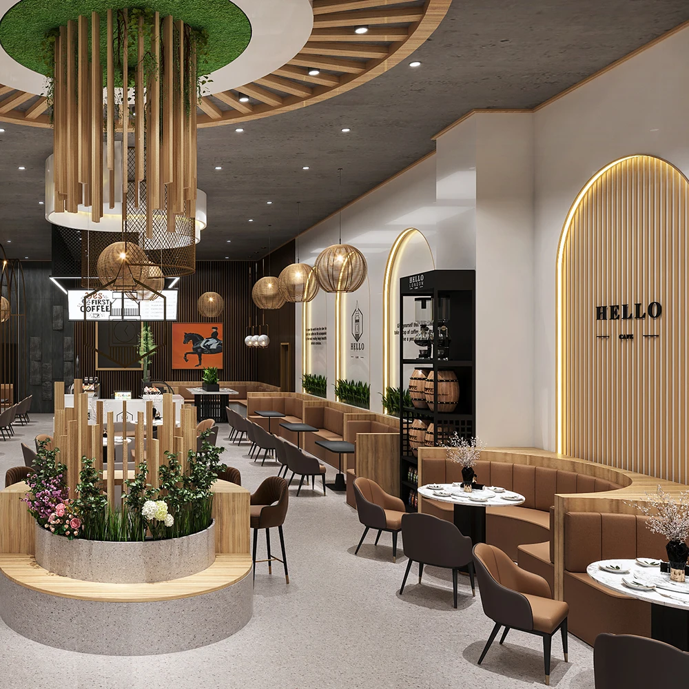 Popular Commercial Interior Design Coffee Bar Retail Display Coffee ...