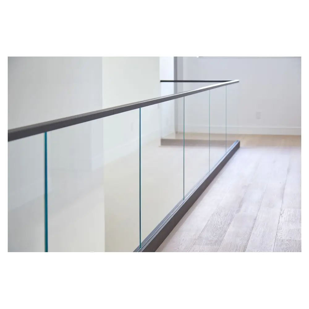 Top Mounted Glass Railing Aluminum U Channel Glass Railing Balustrade ...