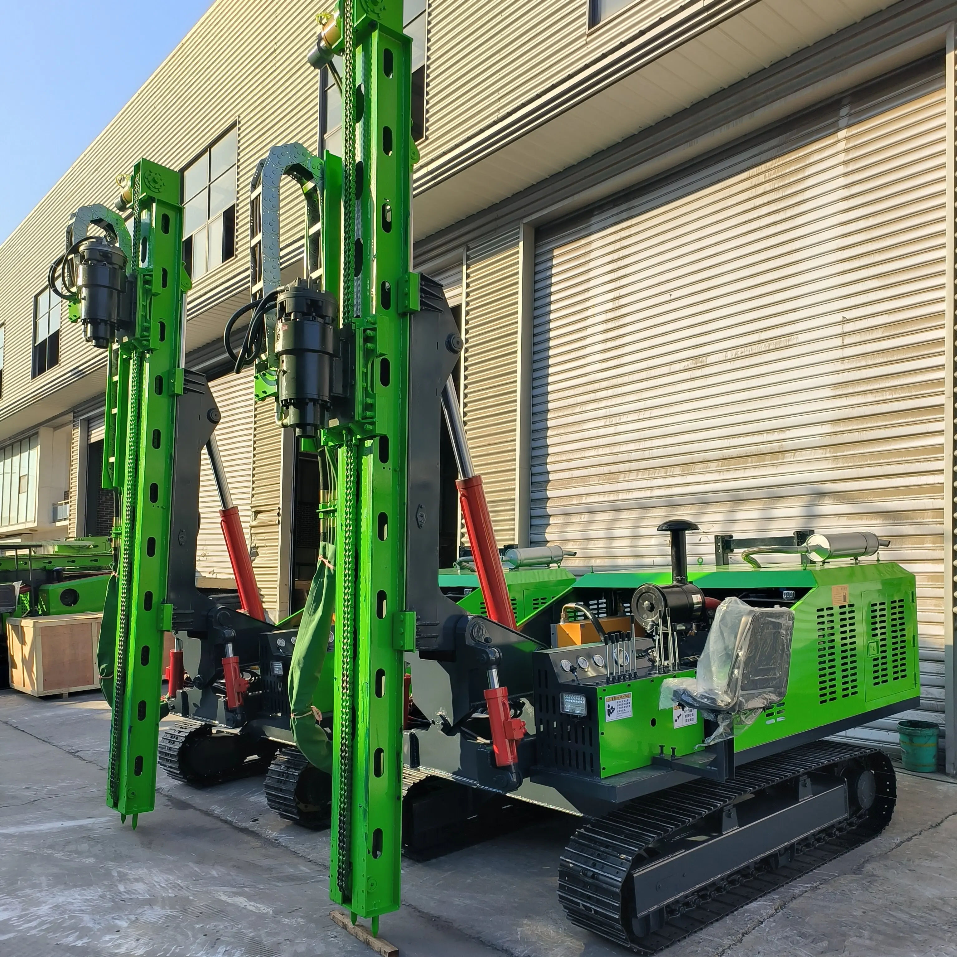 Foundation Screw Piling Machine Photovoltaic Ground Nail Piling Machine ...