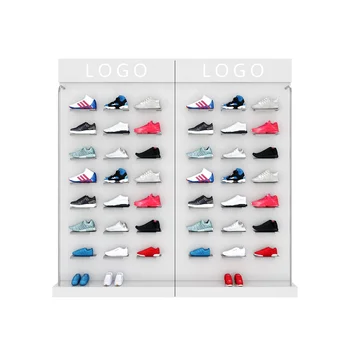 Custom Brand Logo Modern Retail Footwear Shop Ideas Frame White Retail ...