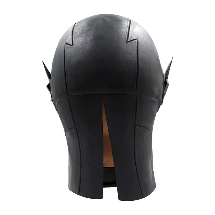 Superhero Overhead Latex Mask Black Zoom Super Villain Cosplay Costume ...