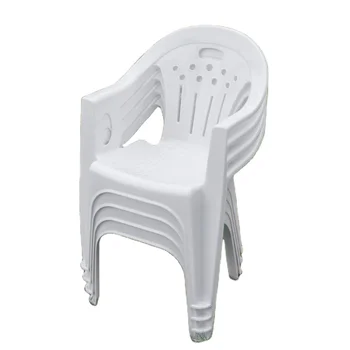 Wholesale Stackable Large Garden Pp Plastic Chair White Plastic Chair ...