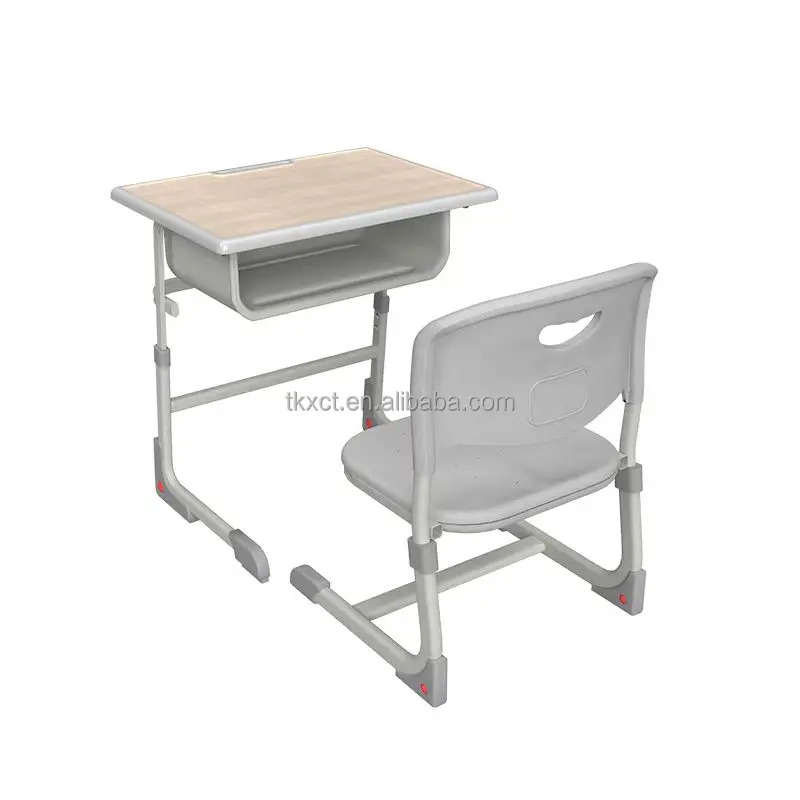 Student Study Table Height Adjustable School Desks and Chairs Study ...