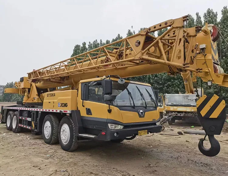 Mobile Crane Truck 50 Ton Hydraulic Truck Crane For Sale In Stock - Buy ...