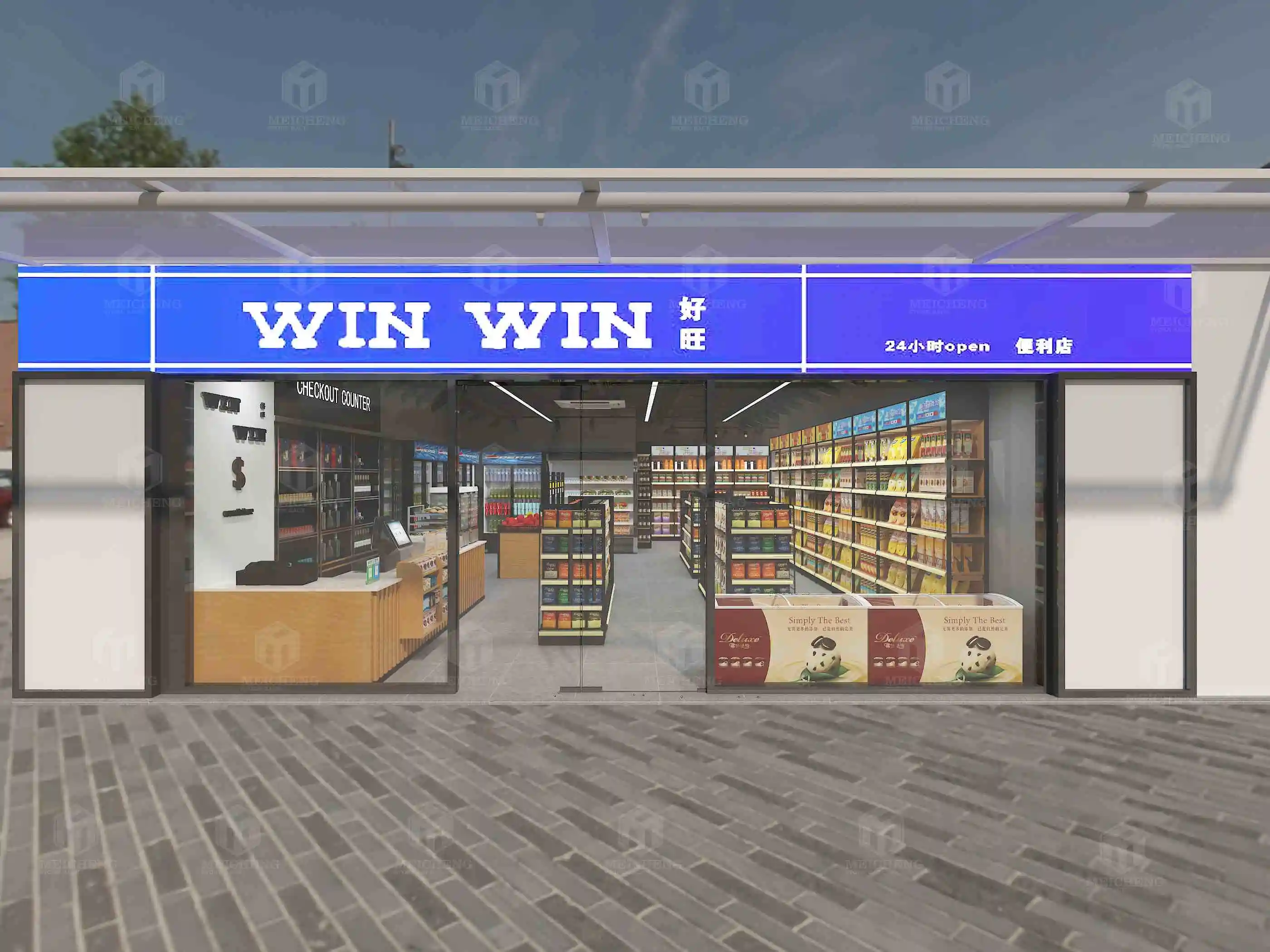 Meicheng Supermarket Interior Design Layout Grocery Store Equipment ...