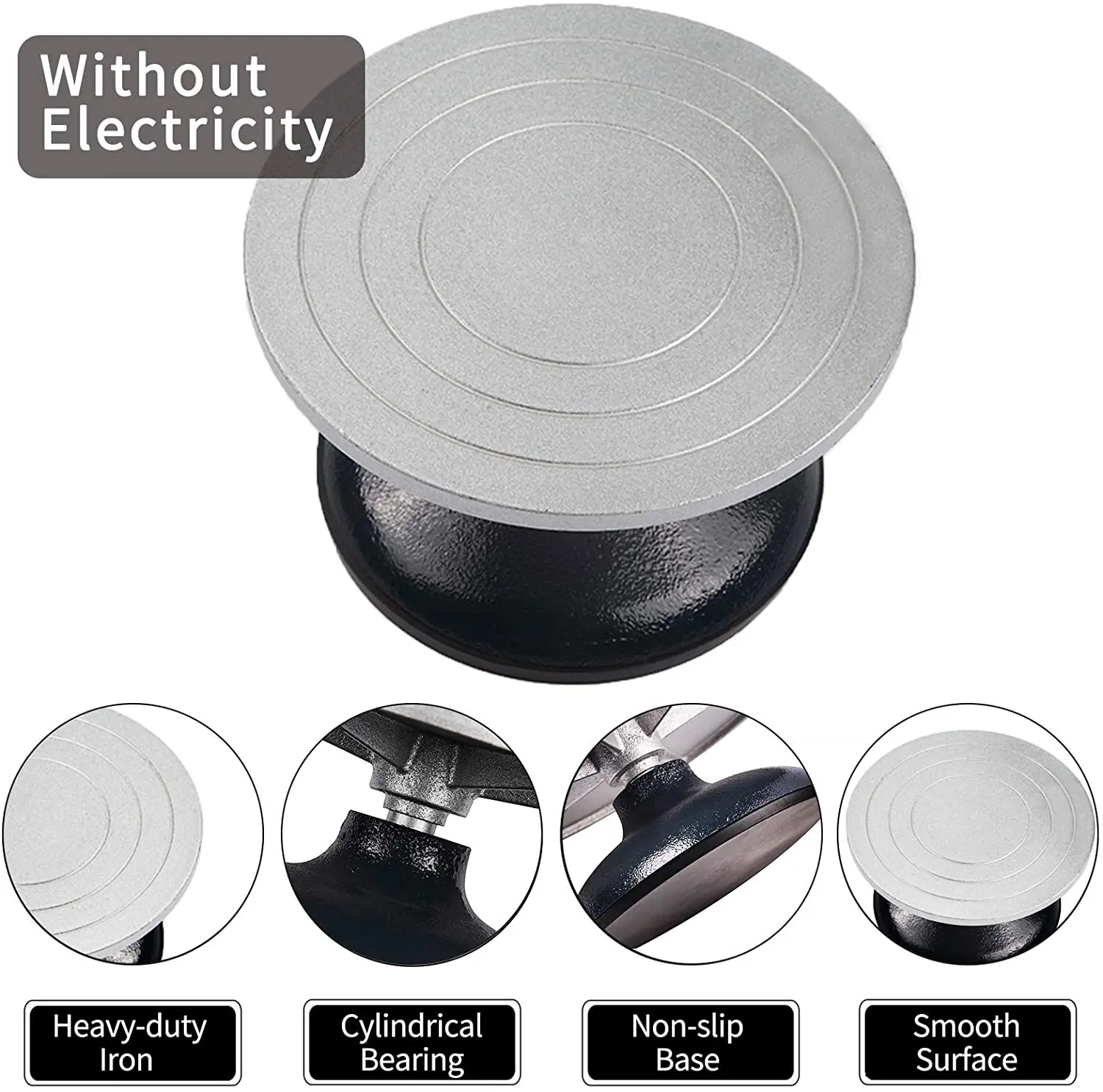 Bview Art 18 Cm Diameter Sculpting Wheel- Heavy Duty All Metal ...