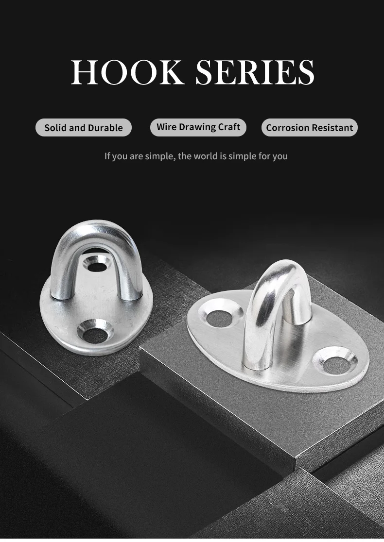 Heavy Duty Stainless Steel U-shaped Ceiling Mount Hooks Base Ceiling ...