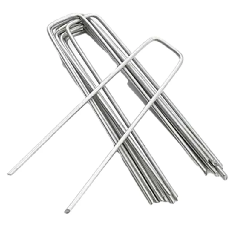 U-shaped Landscape Staples Heavy Galvanized Staples For Outdoor Hoses ...