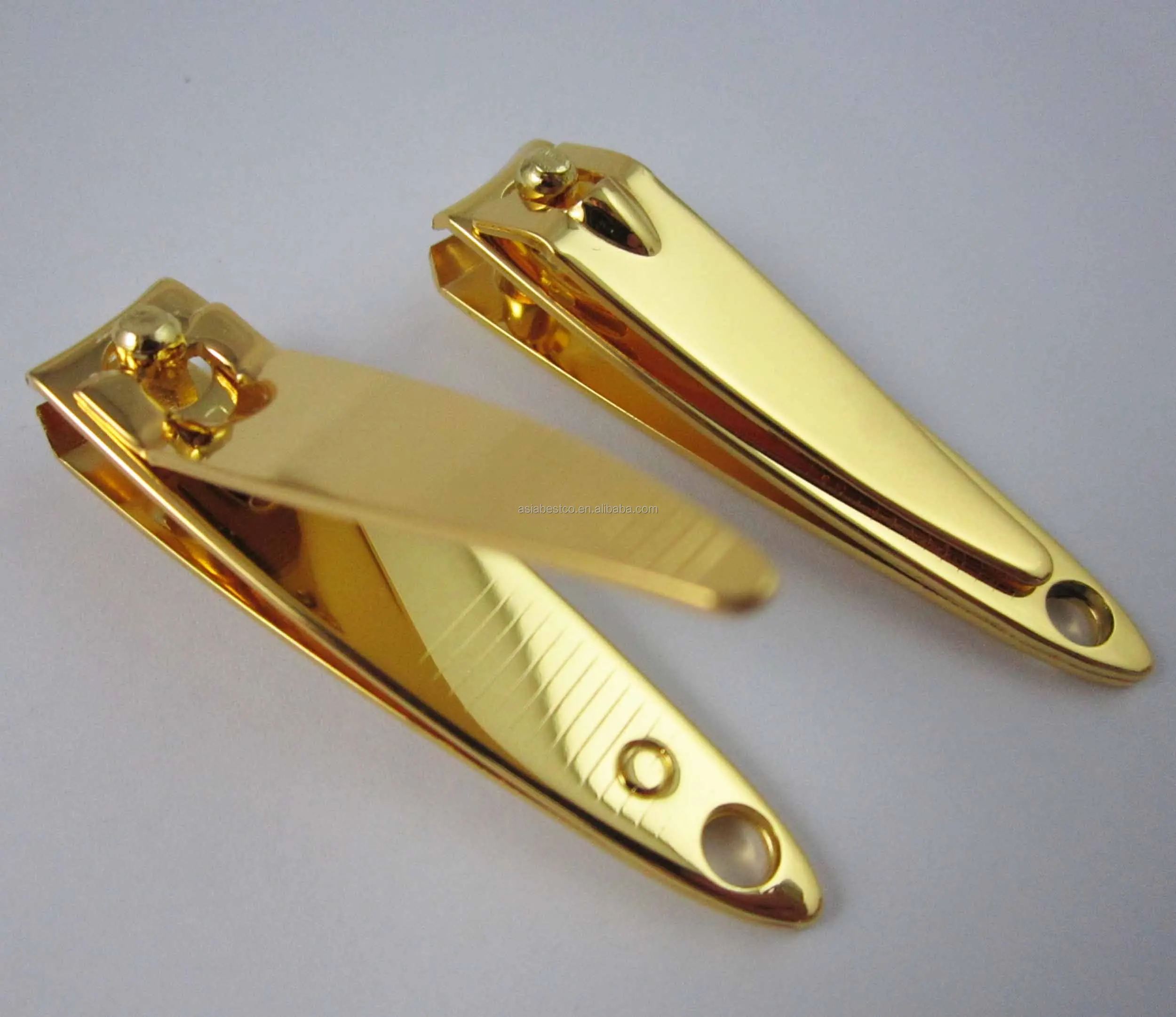 Big And Small Gold Color Nail Cutters Custom Golden Nail Clippers - Buy ...