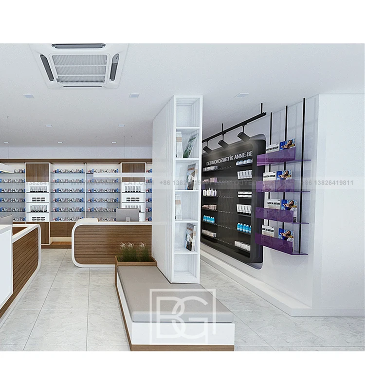 Pharmacy Counters Display Cabinet - Benson Custom Shelves