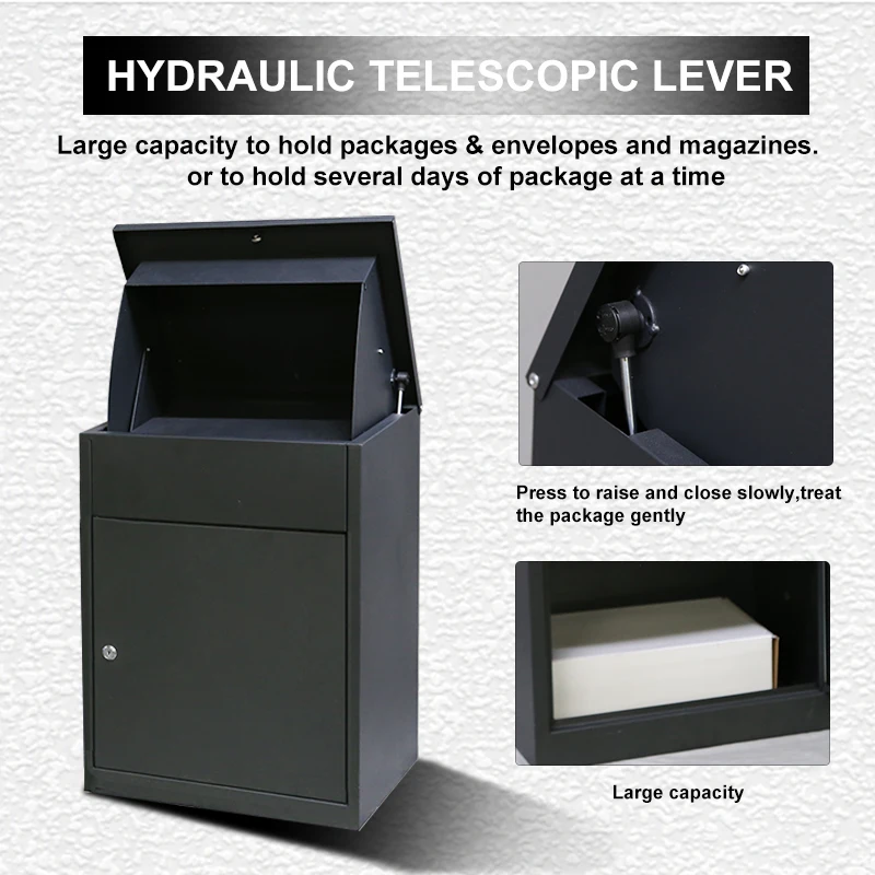 Custom Outdoor Waterproof Delivery Drop Box Anti-theft Porch Letter ...