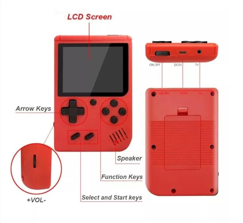 Handheld Game Player Portable 3.0 Inch Video Game Console 400 Retro ...