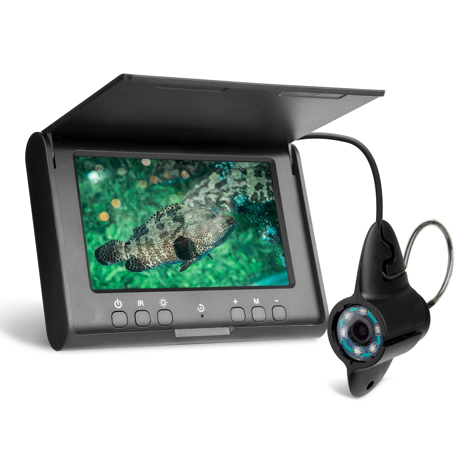 Dearsee 720p Night Vision Underwater Fish Finder Camera With 4.3 Inch ...