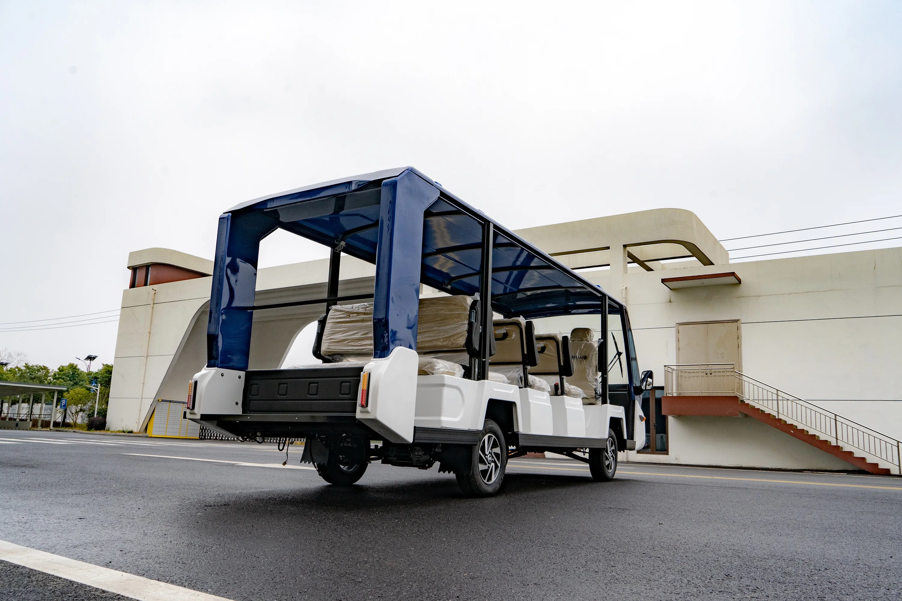 Leroad New Brand L14 Sightseeing Car Blue And White Commercial Durable ...