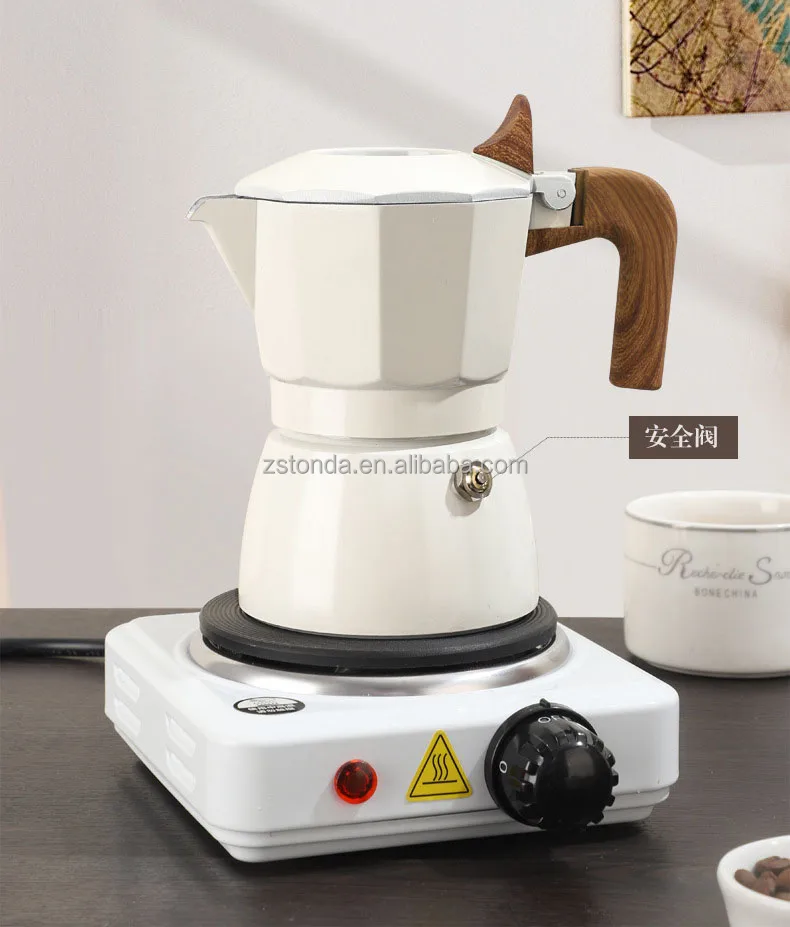 2cups Aluminum Espresso Maker Cafetera Moka Pot 100 ml Italian Coffee ...