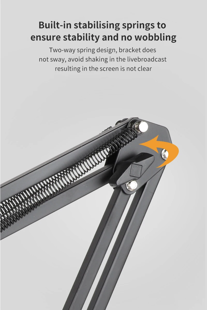 Huayi Voice Cantilever Live Broadcast Stand Metal Microphone Telescopic ...