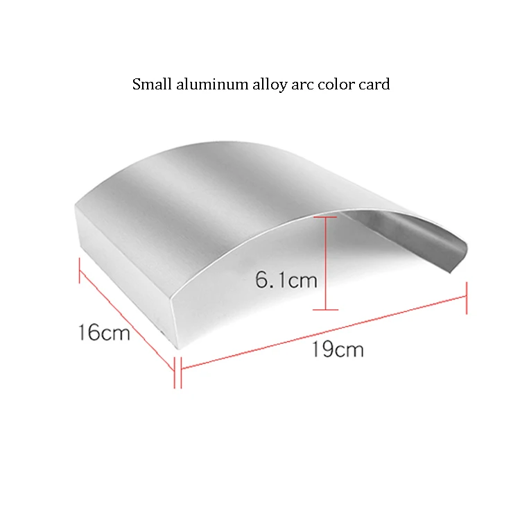 Aluminum Alloy Arc Color Card - Car Painting Sample Display