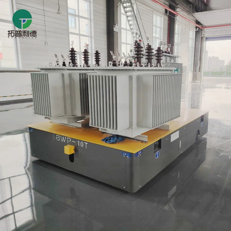Steel Factory Trackless Plate Transport Cart Electric Flat Transfer ...