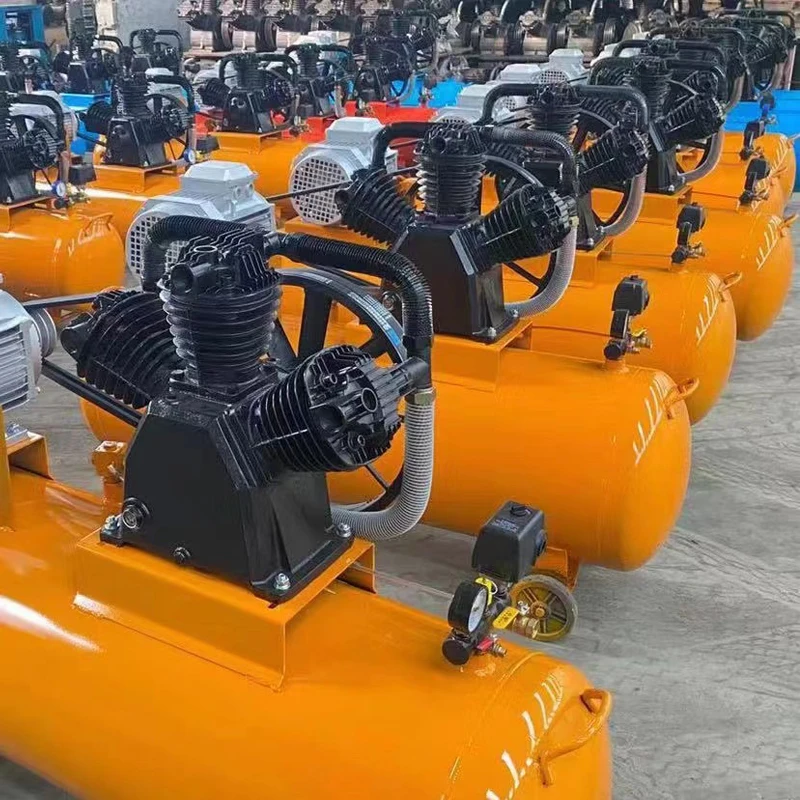 30Cfm 7.5KW 10Hp Cheap Price Portable 8Bar 12Bar Belt Driven Piston Air Compressor with 180L ...