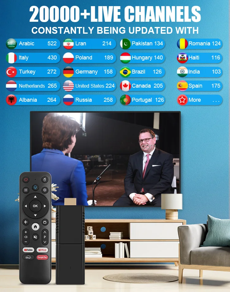 4k Iptv Android Tv Box Iptv Subscription 12 Months M3u With Iptv ...