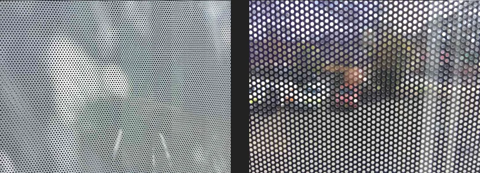 Custom Perforated Window Graphics See Through Window One Way Vision ...