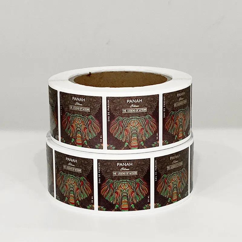Custom Printed Gold Foil Vinyl Sticker Roll Self-adhesive Waterproof ...