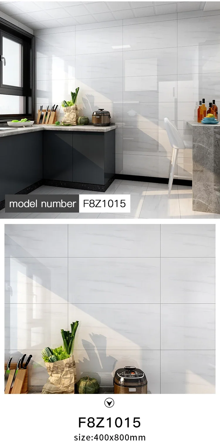 Calacatta Matt White Marble Effect Porcelain Tile 400x800 Glazed ...