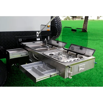 Off Road Camper Trailer Slide Out Kitchen With Bbq And Sink For Sale ...