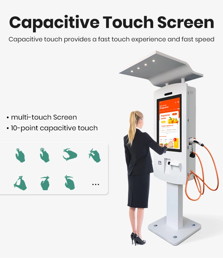 Outdoor Capacitive Cash Register Self Checkout Service Ordering Machine ...