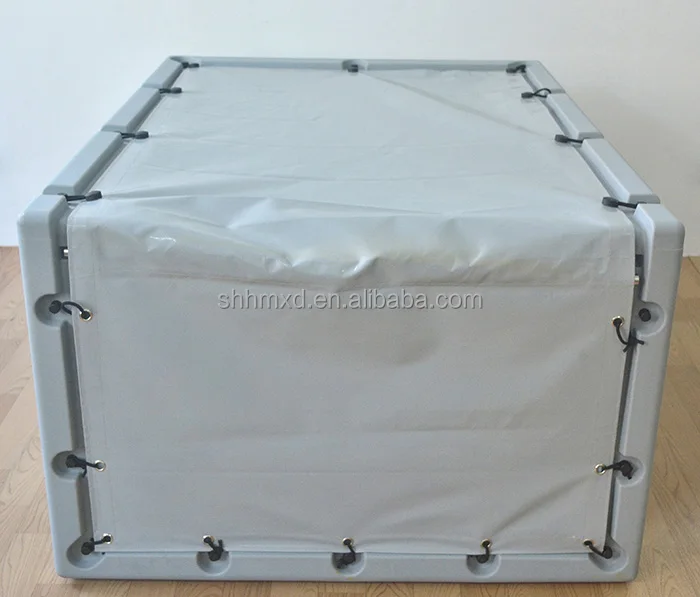 Plastic Laundry Cage Linen Trolley with Shelves for Hotel