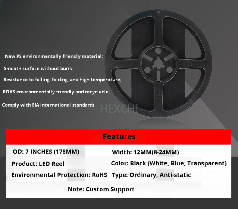 7 Inches Tape Reel LED SMT Reels for Component Packing