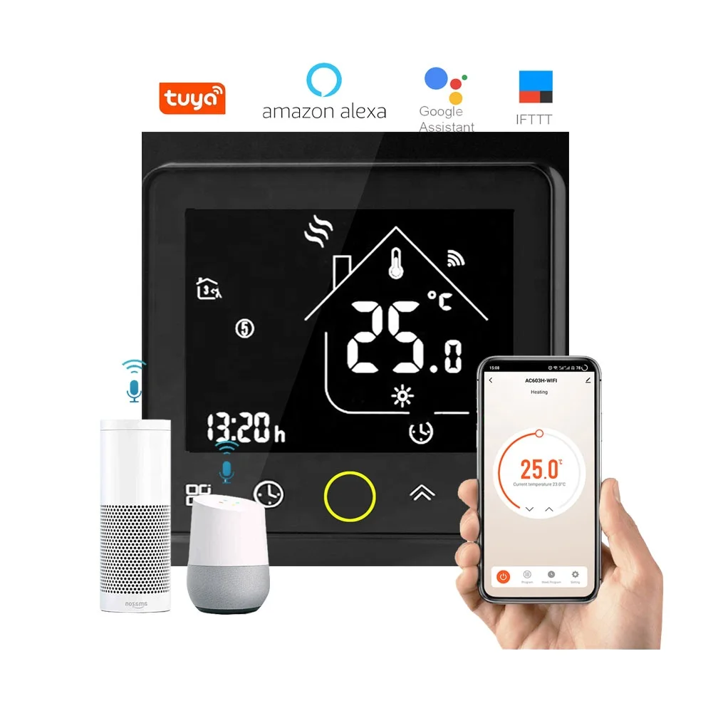 Smart Wi-Fi Touch Screen Thermostat for Home & Work