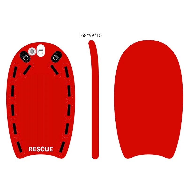 Yellow Lifeguard Drop Stitch Fabric Inflatable Rescue Board