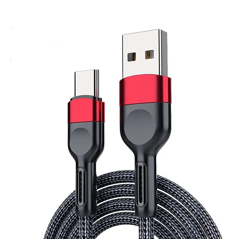 3a Usb Type C Fast Charger Cable Nylon Type-c Usb Charging Data Sync ...