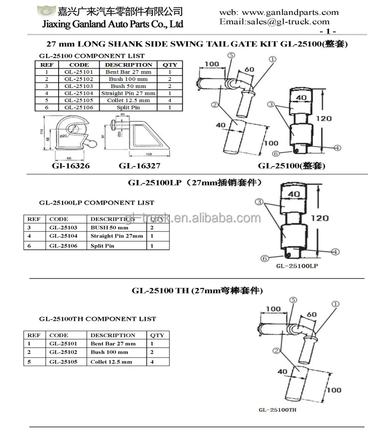 GL-25300 Side Swing Gate Tipper Kit & Gate Hardware Kit | Wholesale