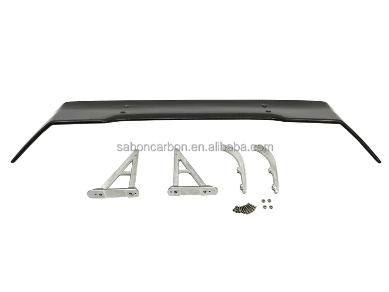 Sti-p Style Carbon Fiber Rear Spoiler Swan-neck High Wing For Subaru ...