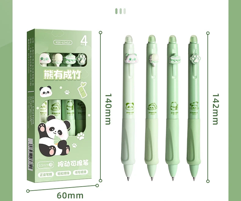 Cute Cartoon Panda Bear Gel Pens - Erasable & Creative