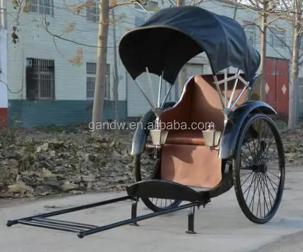 Street Show Human Power Two Wheeled Rickshaw Cart - GW-HC016