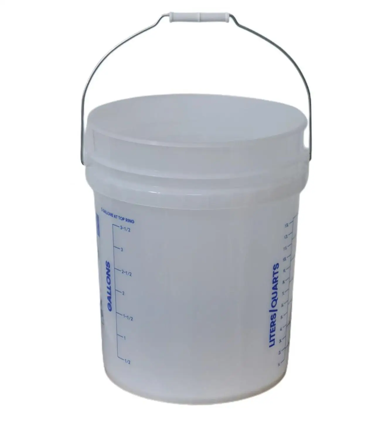 Graduated Measuring Bucket 5 Gallon Plastic Pail Made From Semi ...