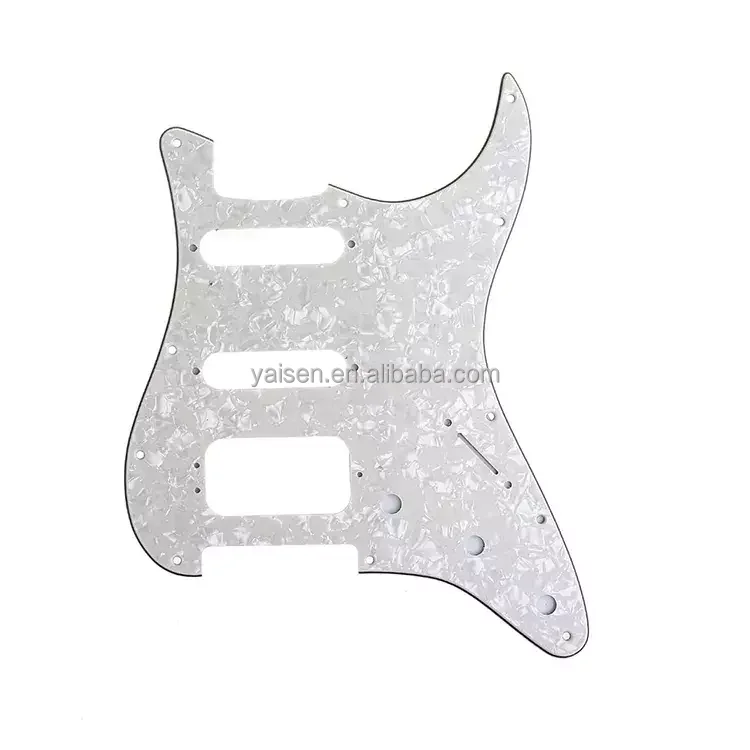 11-hole Hss 4 Ply Parchment Pearl St Electric Guitar Pickguard With ...