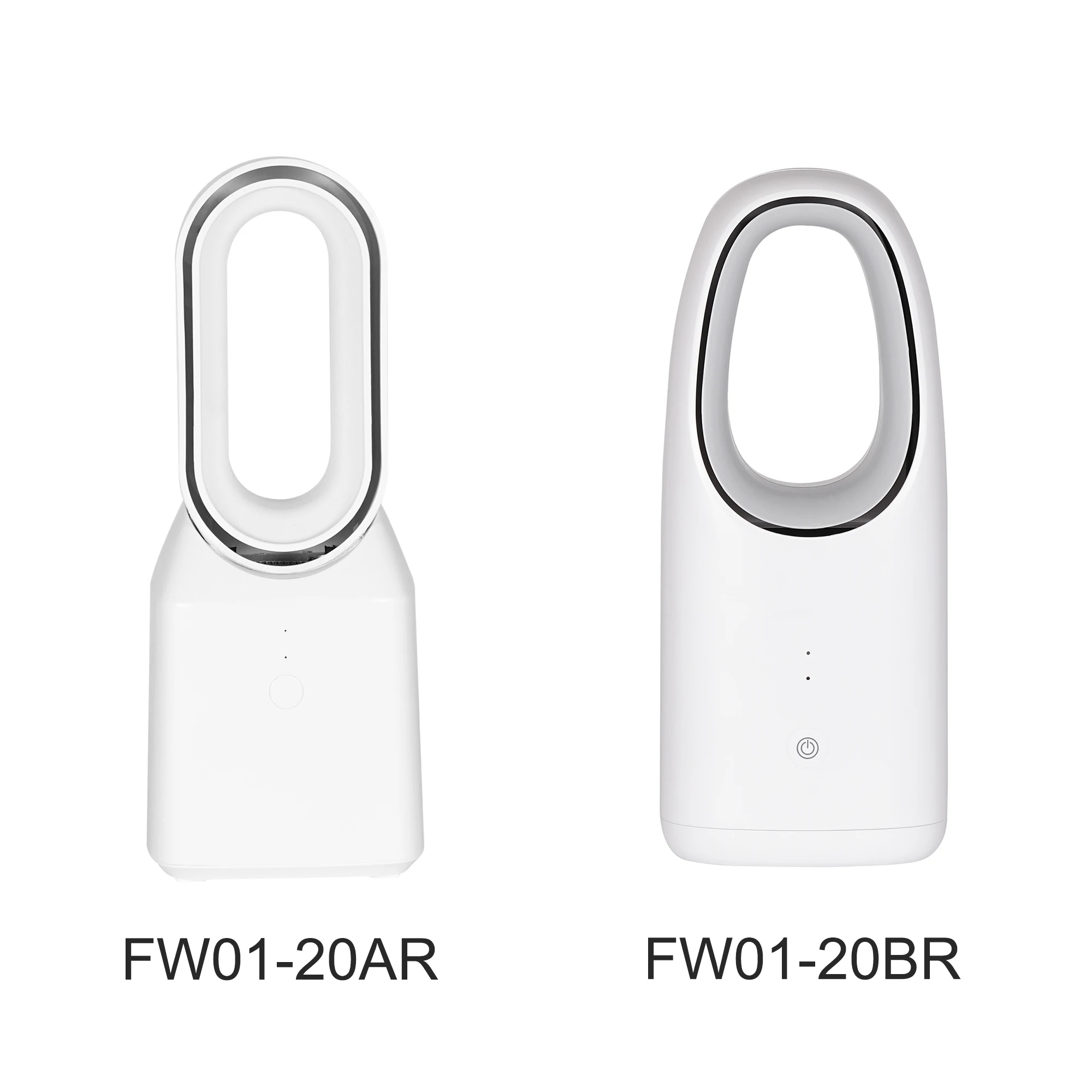 One Button Operation Portable Bladeless Mini Desk Electric Fan for Home ...