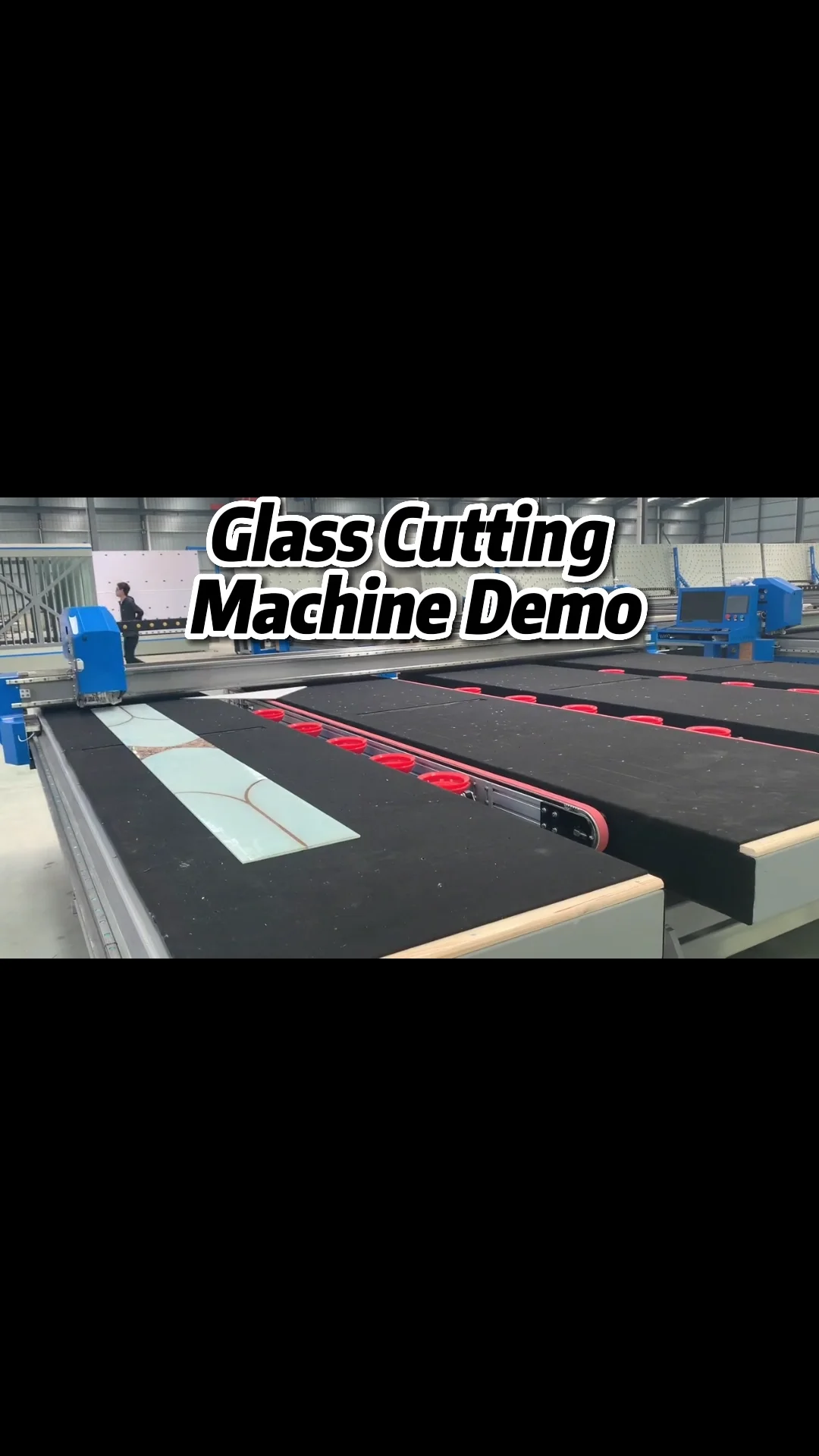 Semi-automated Multi Cutting Head Glass Cutting Machine Glass Cutting ...