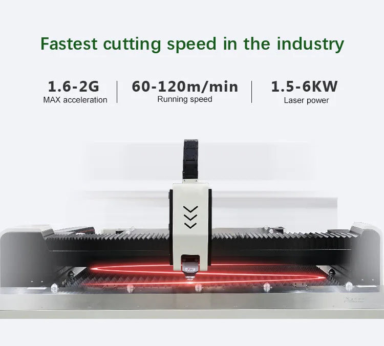 Ss Cs Fiber Cnc Laser Cutting Machine Raycus Ipg 1000w 1500w 2000w ...